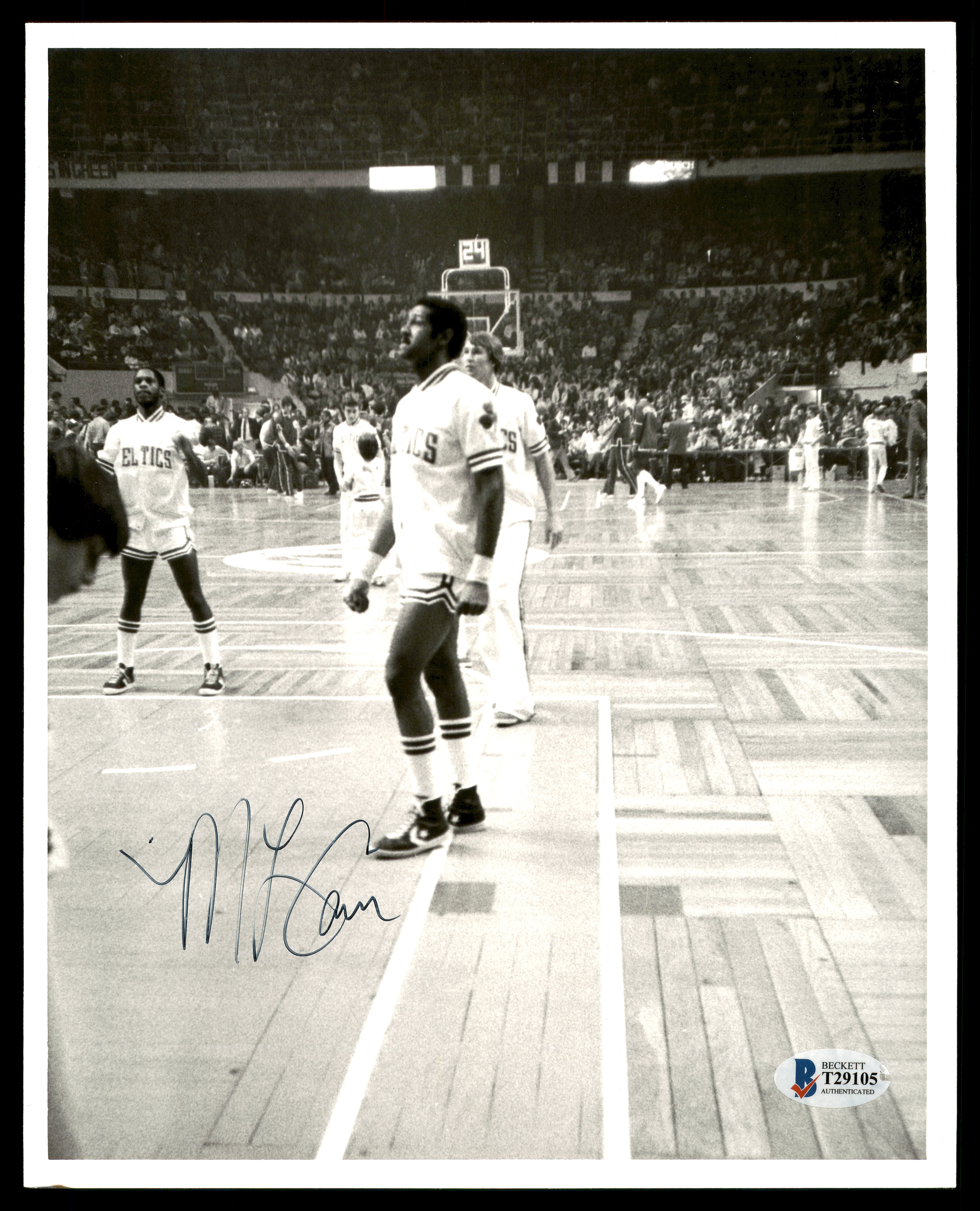 M.L. ML Carr Autographed 8x10 Photo Celtics Vintage Signature Beckett ...